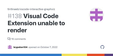 visual code extension unable to render · issue 138 · tintinweb vscode interactive graphviz · github