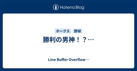 勝利の男神！？… line buffer overflow…