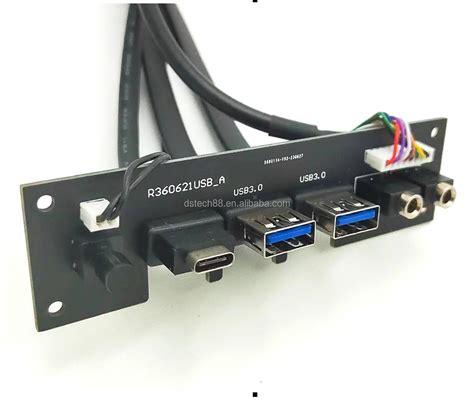 Oem Factory Desktop Computer Front Case Panel Cable With 2xusb3 0 And Type C And Hd Audio Power