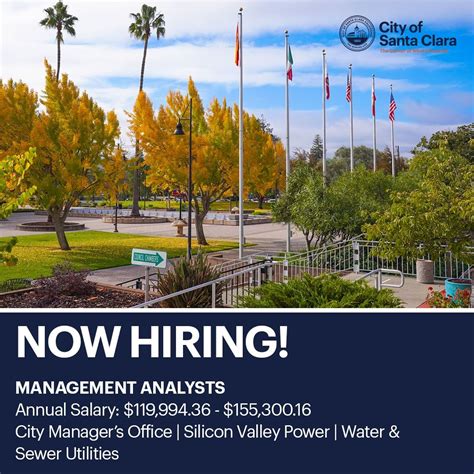 The City Of Santa Clara Is Recruiting For Several Management Analyst