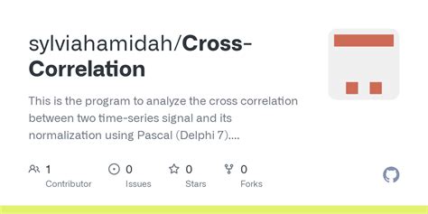 Cross Correlationproject1dpr At Main · Sylviahamidahcross Correlation · Github