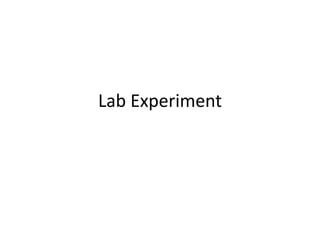 Lab Experiment For Compiler Design Lab Experiment PPT