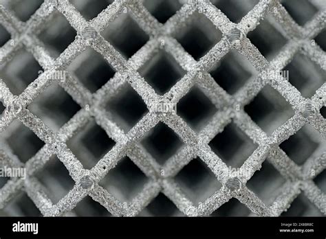 Three Dimensional Openwork Lattice 3d Printed Metal Grid Abstract Technology Background Stock