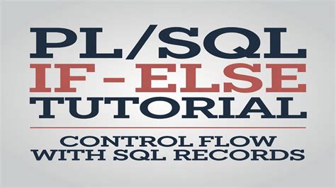 Conditional Logic Statements In Plsql By Data From Sql Query Youtube