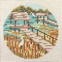 Marsh Pier 3 Ornament Needlepointcom