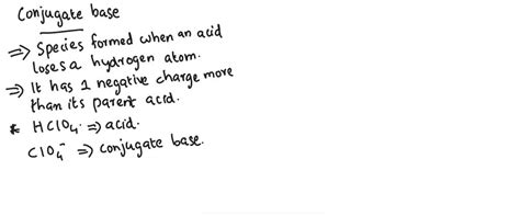Solved Identifying Conjugate Acids And Bases A What Is The Conjugate
