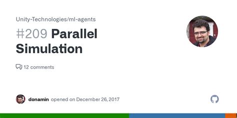 Parallel Simulation · Issue 209 · Unity Technologiesml Agents · Github