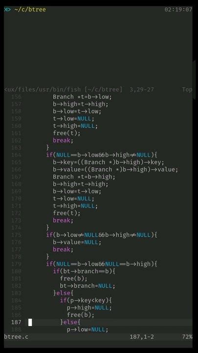 B Tree Binary Tree Shorts Programming Coding Koding Vim Clang Termux Youtube