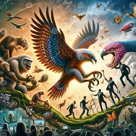 Adaptive Evolution Celebrating The Ability Of Species To Evolve Stock Illustration