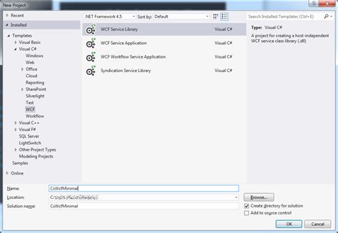 Programmer S Ranch C Wcf A Minimal Client And Server Using Visual Studio