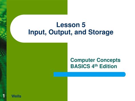 PPT Lesson 5 Input Output And Storage PowerPoint Presentation Free Download ID 466171