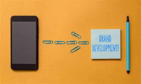 Writing Note Showing Brand Development Business Photo Showcasing Defining The Product To Excel