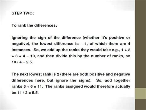 Advance Statistics Wilcoxon Signed Rank Test PPTX