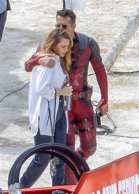 Ryan Reynolds Kisses Blake Lively In Photos From ‘deadpool 3 Set