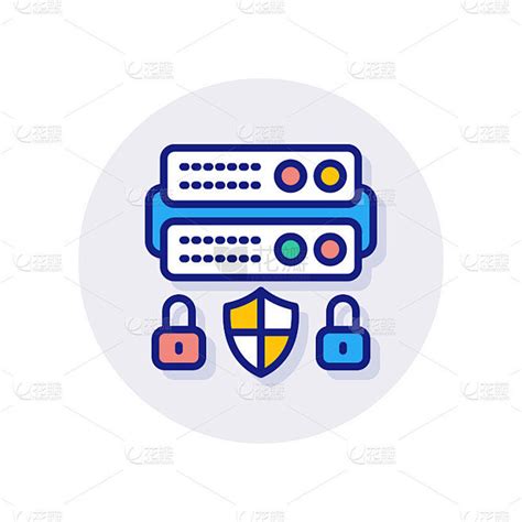 数据库图标矢量。标识