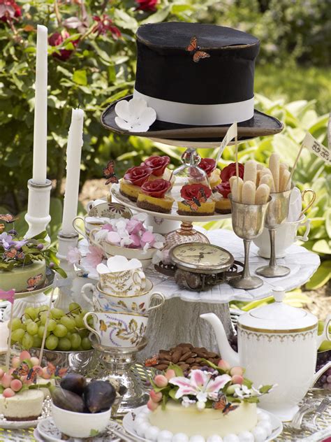 Alice In Wonderland Themed Mad Tea Party Mad Hatter Tea Table Setting