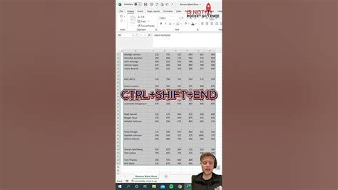 How To Remove Empty Rows In Excel Youtube