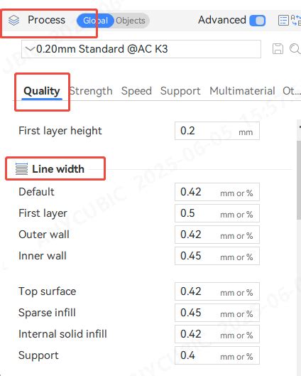 Line Width Anycubic Wiki