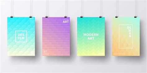 흰색 배경에 고립 된 다채로운 기하학적 디자인의 포스터 2차 도형에 대한 스톡 벡터 아트 및 기타 이미지 2차 도형 광고 그라데이션 Istock