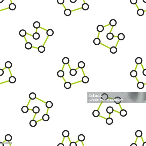 라인 케미칼 포뮬러 아이콘은 흰색 배경에 매끄러운 패턴을 분리합니다 혁신 의학 건강 연구 및 과학을 위한 추상적 육각형 벡터 벡터에 대한 스톡 벡터 아트 및 기타 이미지