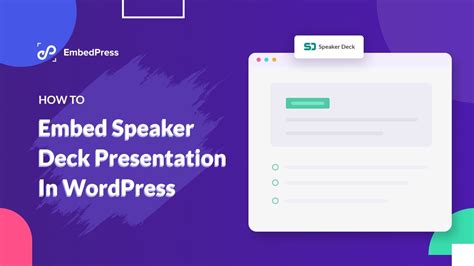 How To Embed Speaker Deck Presentation In Wordpress Youtube
