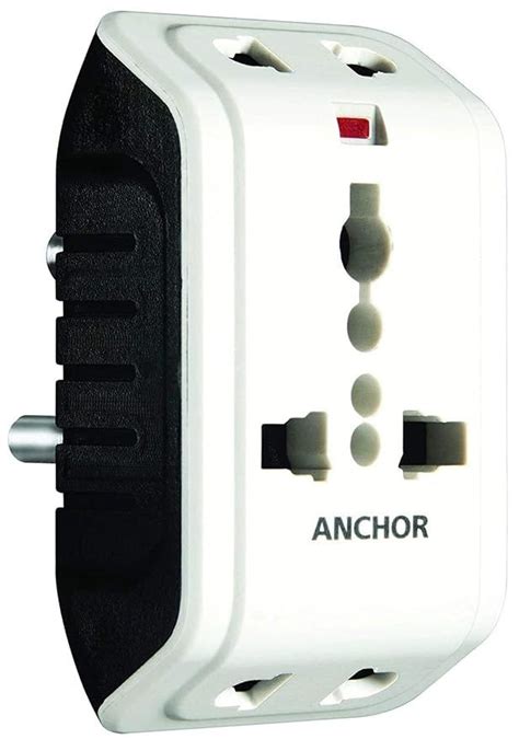 Anchor By Panasonic 6a 3 Pin Multiplug Travel Adapter With Universal Socket 3 Pin Multi Plug