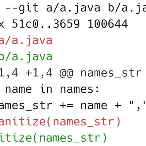 an example of diffsbt sequence generation from buggy code and commit