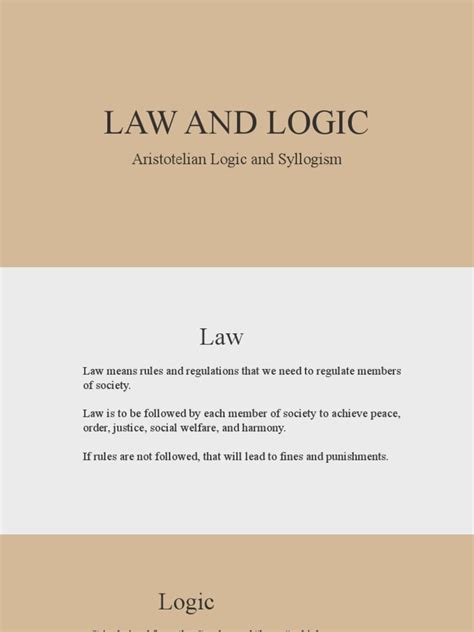 Law And Logic Aristotelian Logic And Syllogism Pdf Logic Aristotle