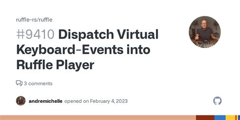 Dispatch Virtual Keyboard Events Into Ruffle Player · Issue 9410 · Ruffle Rsruffle · Github