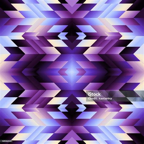Geometric Abstract Triangles Pattern Seamless Vector Image Stock Illustration Download Image