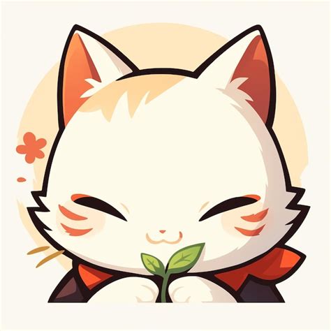 Premium Vector Japanese Bobtail Playing With Catnip