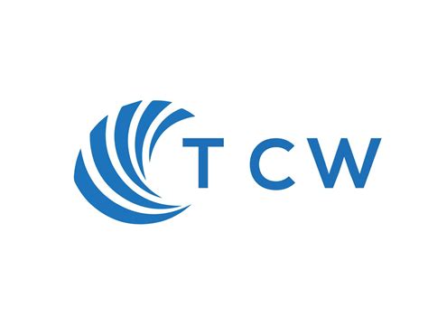 Tcw Letter Logo Design On White Background Tcw Creative Circle Letter