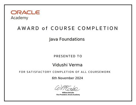 Vidushi Verma On Linkedin Java Programming Oracleacademy