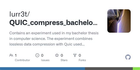 github lurr3t quic compress bachelor thesis contains an experiment used in my bachelor thesis