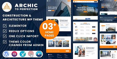 Archic Construction And Architecture Wordpress Theme Chicodeforest