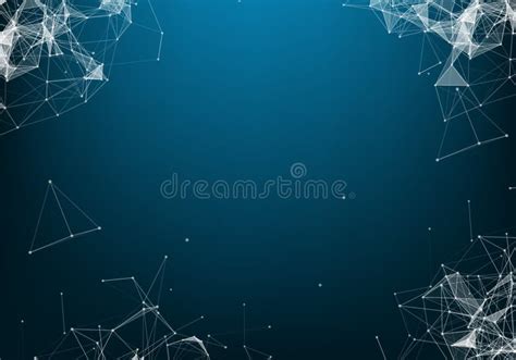 Abstract Plexus Background With Connected Lines And Dots Wave Flow