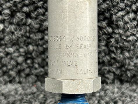 259a 1pp Circle Seal Check Valve Psi 3000 Bas Airplane Parts