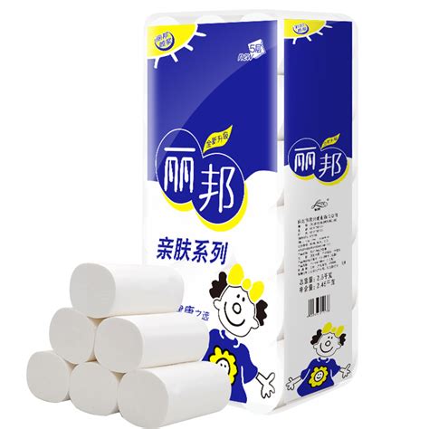 丽邦5层妇婴卫生纸18大卷2500g家庭装 淘客易