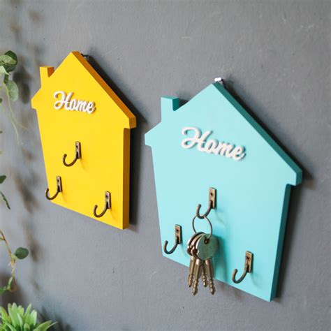 Badu Bg Сладка малка закачалка за ключове за къща Куки за окачване на стена Домашна веранда