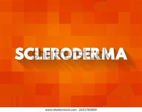 Scleroderma Autoimmune Connective Tissue Rheumatic Disease Stock Vector