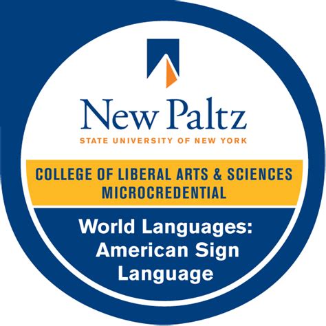 World Languages American Sign Language Credly