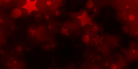 Dark Red Vector Backdrop With Circles Stars 1876264 Vector Art At Vecteezy
