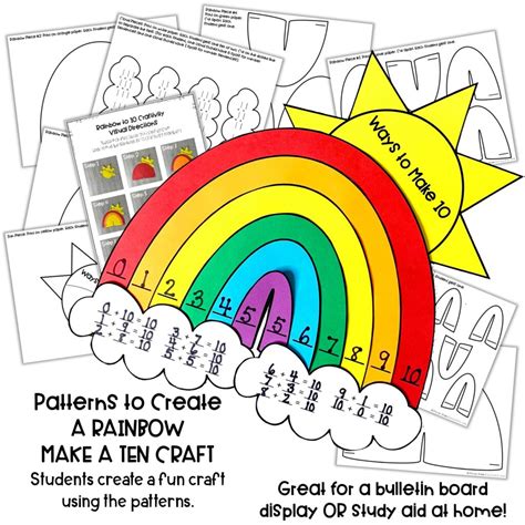 Math Craft Ways To Make 10 Rainbow Friends Of Ten Made By Teachers