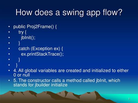 Ppt Java Swing Application Flow Powerpoint Presentation Free