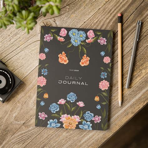 Floral Softcover Journal 100 And 200 Page Options Colorful Notebook