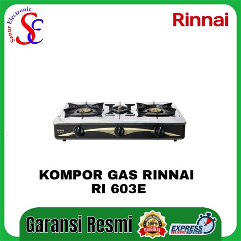 Kompor Gas Rinnai Ri 603 E Sanur Electronic Kompor Gas Rinnai Ri 603 E Sanur Electronic