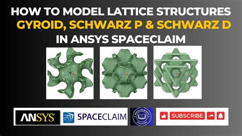 How To Model Gyroid Schwarz P And Schwarz D Lattice Structures In