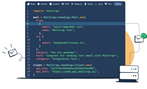 try mailtrap smtp service just in time email delivery