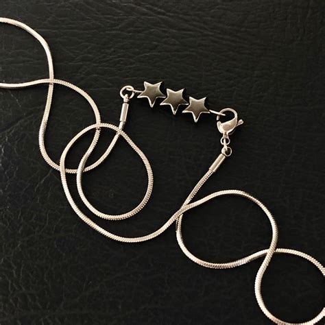 심해 심해 써지컬 쓰리스타 목걸이 Necklace 위시버킷