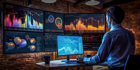 Analyst Uses A Computer Technology Business Analysis And Data
